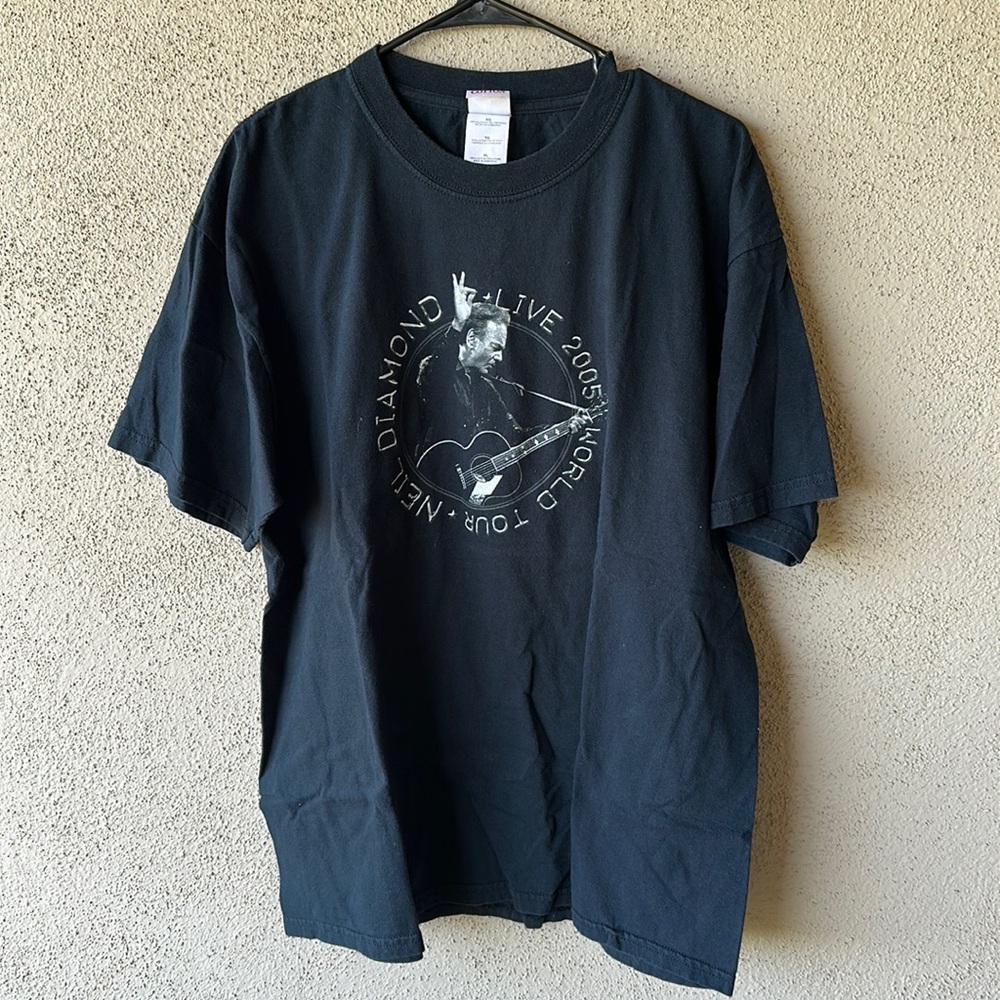 Vintage 2005 Neil Diamond World Tour Concert Shirt Xl - Gem